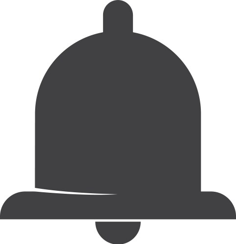 Bell icon logo Royalty Free Vector Image - VectorStock