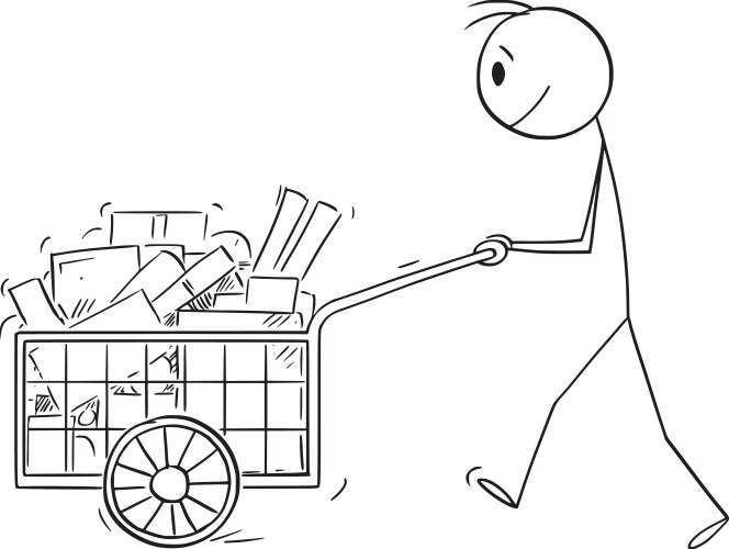 Stick figure pushing Vector Images & Graphics for Commercial Use ...