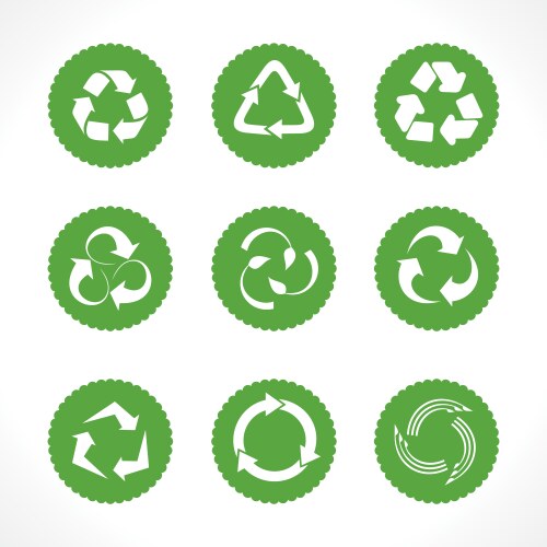 Recycle symbols Royalty Free Vector Image - VectorStock