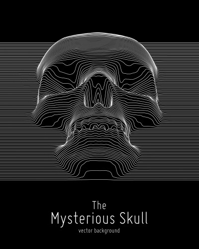 Skull constructed with green binary code Vector Image Skull constructed with green binary code Vector Image
