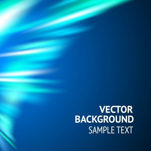 Electric blue wave on black canvas creates Vector Image