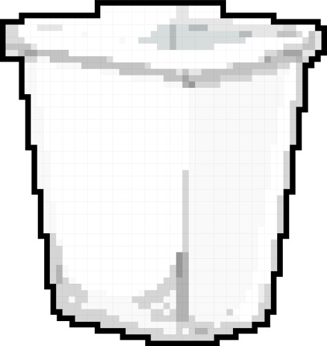Waste trash bag game pixel art Royalty Free Vector Image