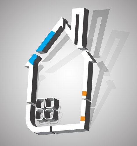 Abstract real estate Royalty Free Vector Image