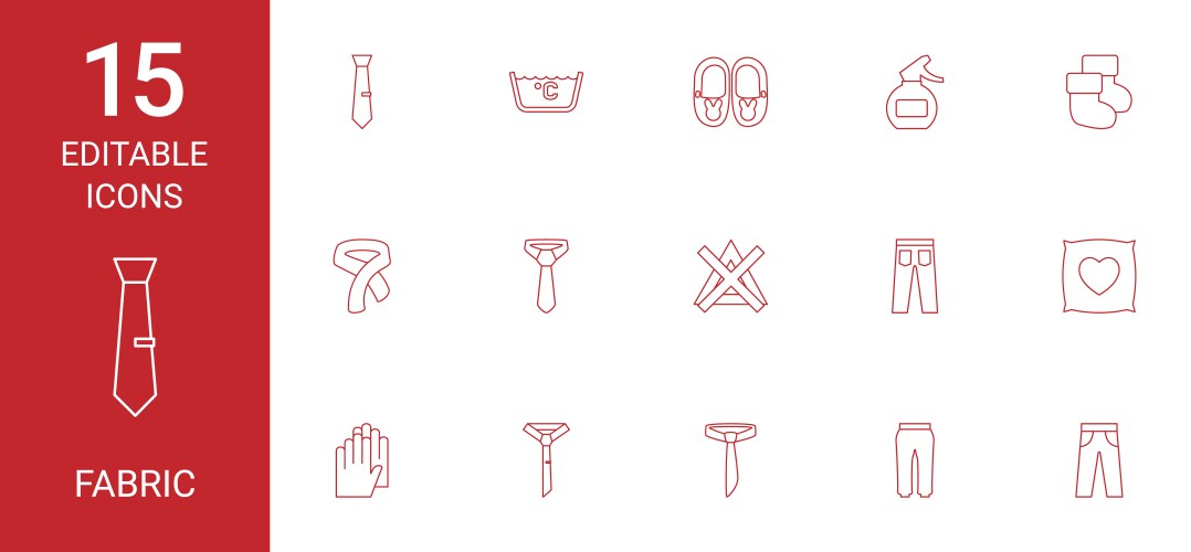 12 fabric icons Royalty Free Vector Image - VectorStock