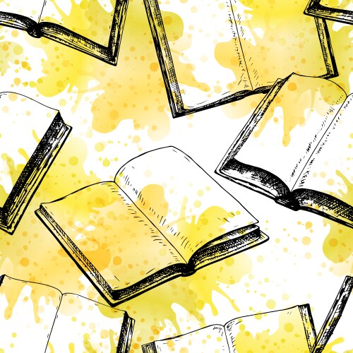 Honey seamless pattern vintage hand drawn Vector Image