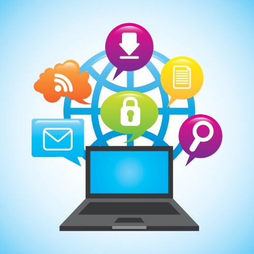 Cartoon network engineer Royalty Free Vector Image