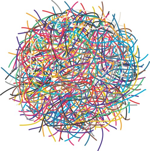 Tangled Wire Vector Images (over 1,200)