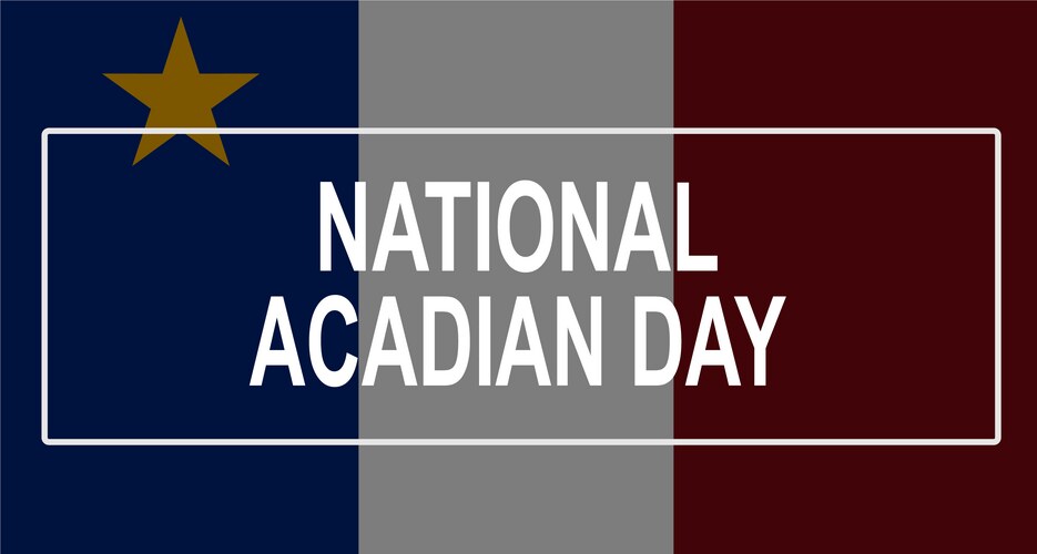 National acadian day Royalty Free Vector Image