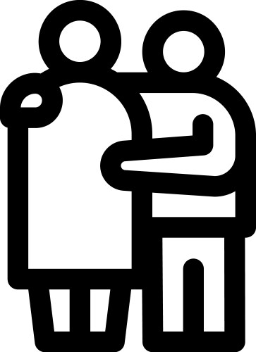 Choice icon thin linear style design isolated Vector Image