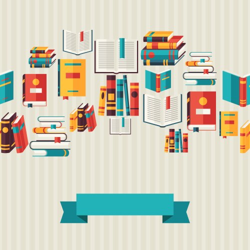 Science seamless pattern in flat design style Vector Image