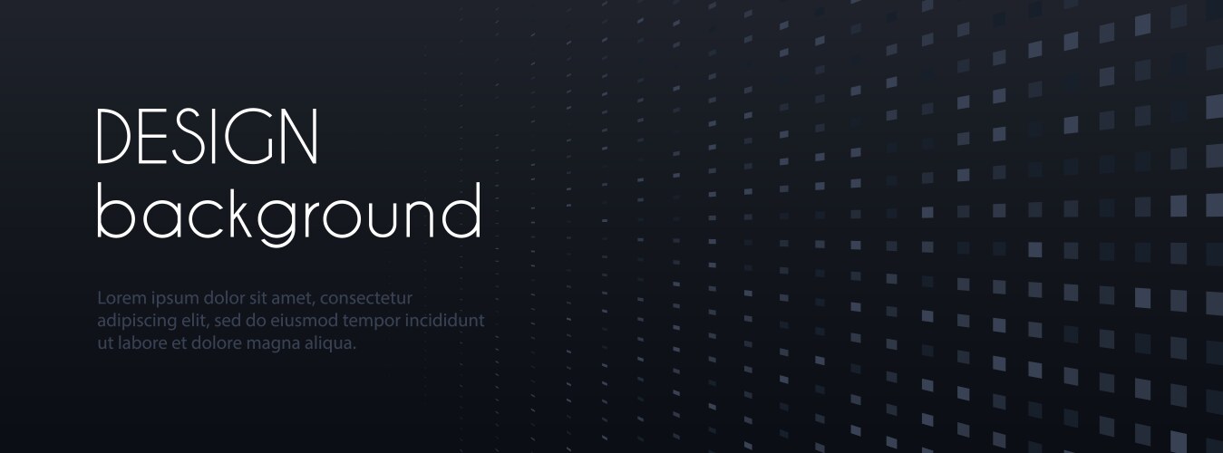 Black abstract long banner minimal dark Royalty Free Vector