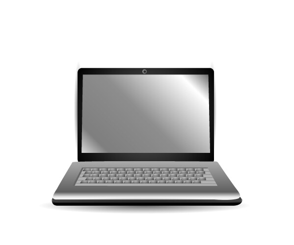 Cartoon Laptop Screen Royalty Free Vector Image