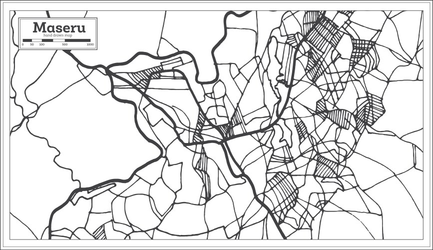 Two versions of an lesotho folded map one Vector Image
