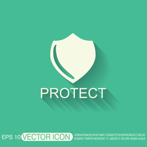 Shield a symbol of protection Royalty Free Vector Image
