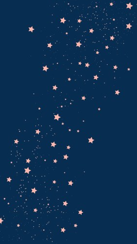 Flat star night sky vertical background Royalty Free Vector
