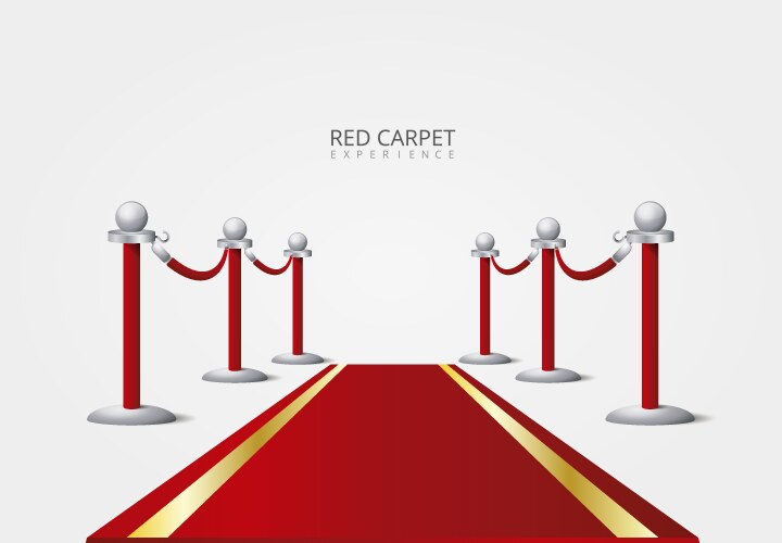 Red Event Carpet Royalty Free Vector Image - VectorStock