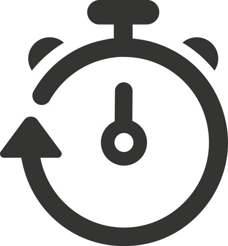 90 minutes timer stopwatch or countdown icon time Vector Image
