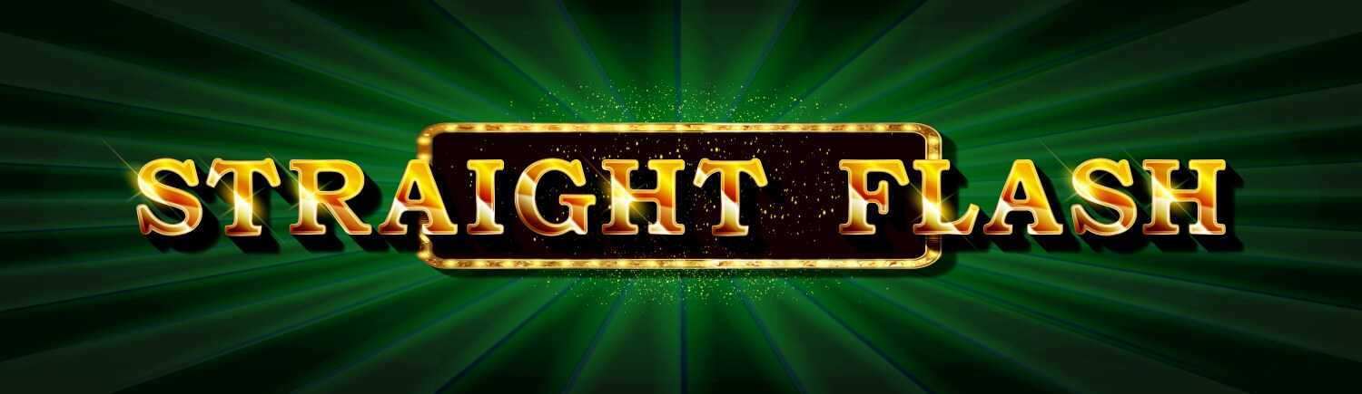 Royal flush lettering with vintage-style light Vector Image