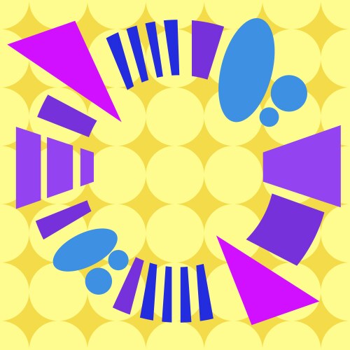 Asymmetrical unequal shaped form format Royalty Free Vector