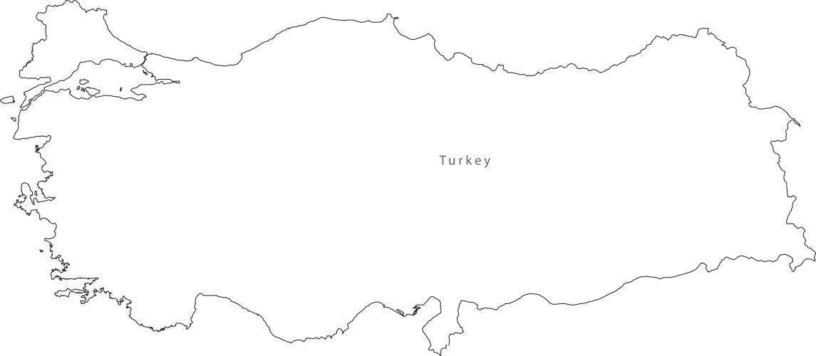 Turkey political map of administrative divisions Vector Image