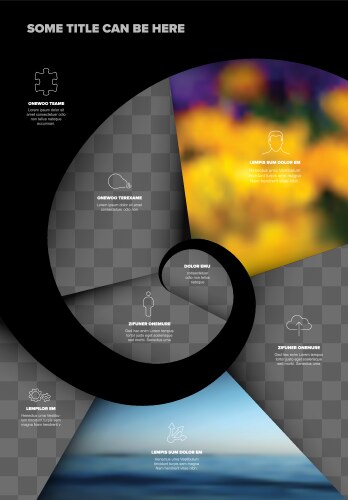 Project spiral evolution timeline template Vector Image