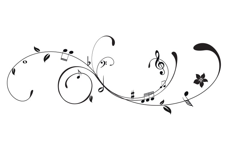 Music Notes Symbols Black and White Vector Images (over 38,000)
