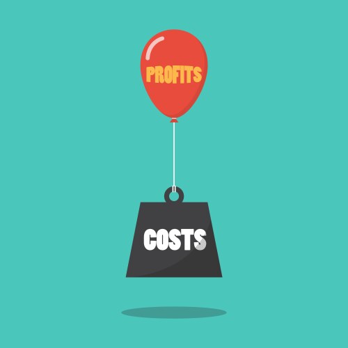 Transportation costs icon on white Royalty Free Vector Image