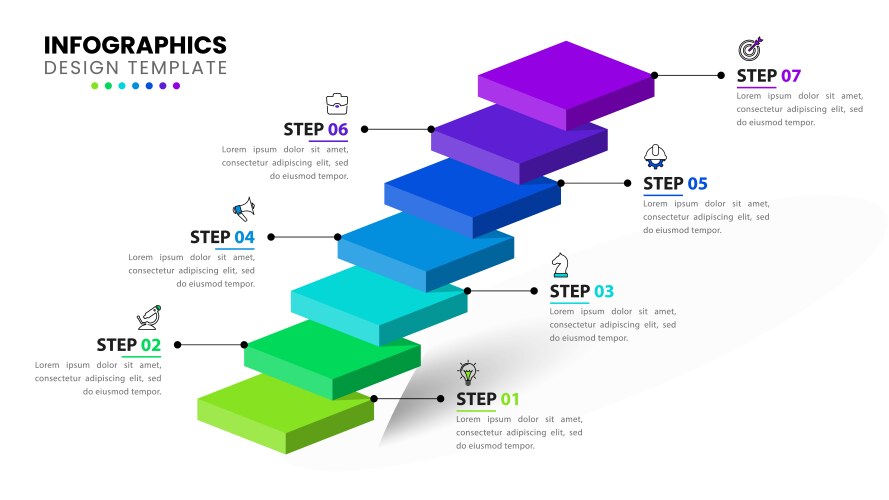 7 Step Infographic Vector Images (over 8,300)