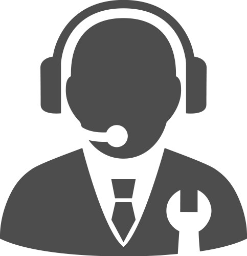 Service icon male person worker avatar profile Vector Image