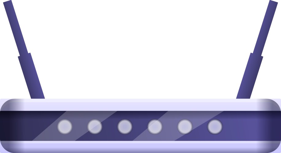 Wifi modem access icon cartoon style Royalty Free Vector