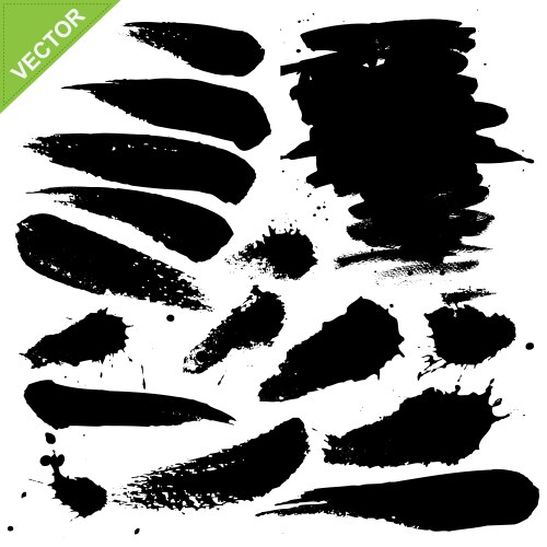 Abstract brush strokes seamless pattern design Vector Image