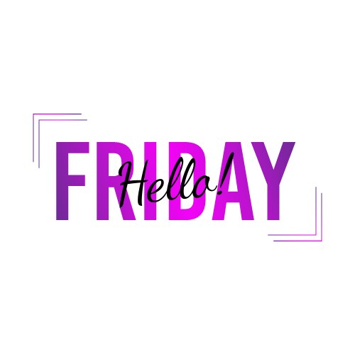 Good Morning Friday Vector Images (over 210)