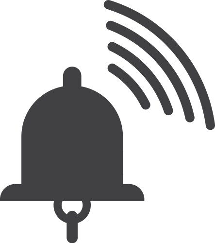 Bell icon logo Royalty Free Vector Image - VectorStock