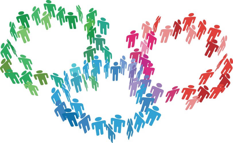 Colorful people Royalty Free Vector Image - VectorStock