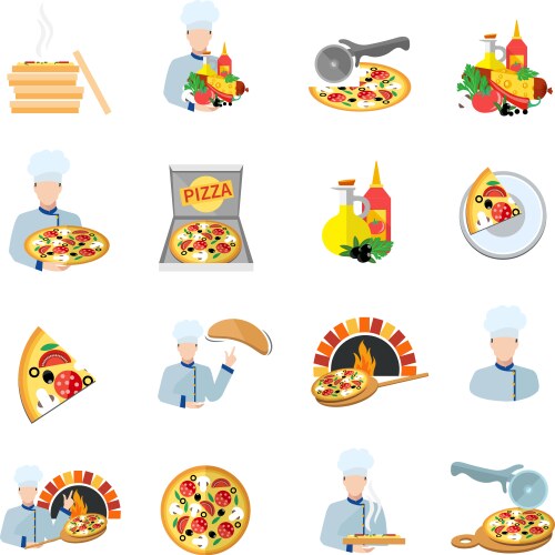 Pizza diabola recipe Royalty Free Vector Image