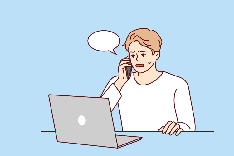 Angry computer Royalty Free Vector Image - VectorStock