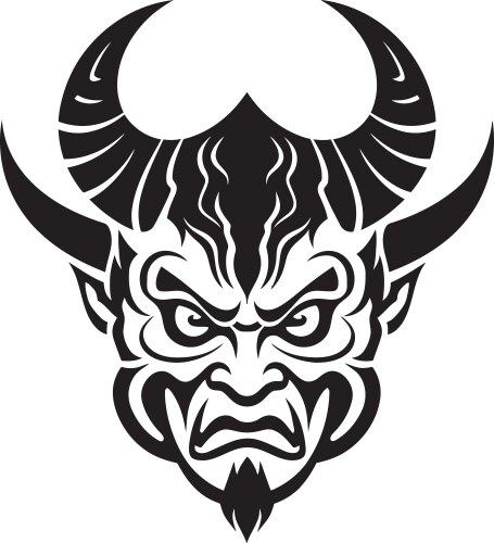 Oniobscura hand drawn symbol for eerie demon – Royalty-Free Vector ...