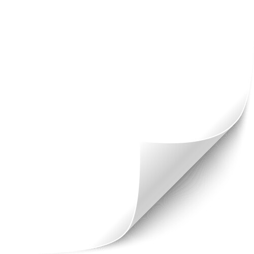 White page corner Royalty Free Vector Image - VectorStock