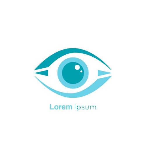 Creative eye concept logo design template Vector Image