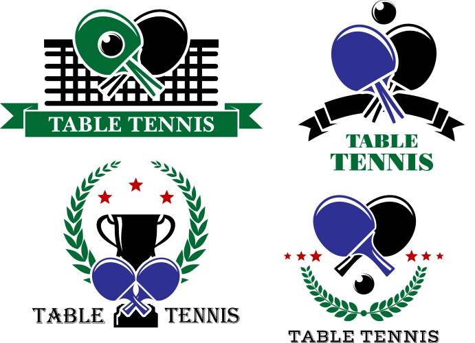 Table tennis template Royalty Free Vector Image