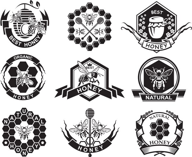 Honey Labels Vector Images (over 16,000)