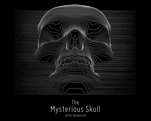 Skull constructed with green binary code Vector Image Skull constructed with green binary code Vector Image