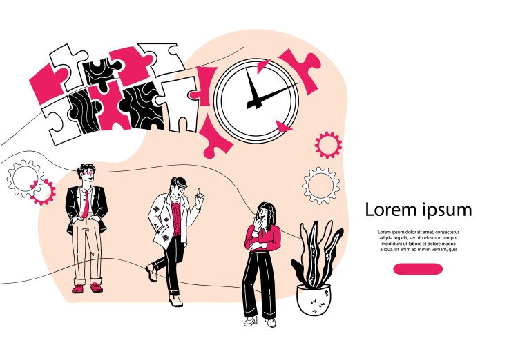 Business rules and main company policy cartoon Vector Image