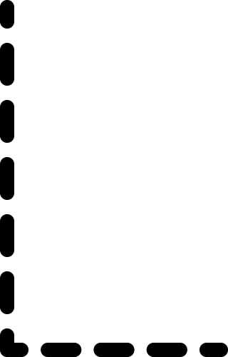 Tracing alphabet letter l prewriting dotted line Vector Image