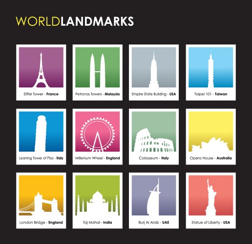 World Landmarks Vector Images (over 50,000)