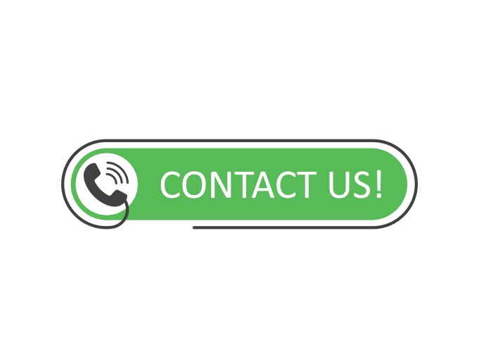 Call us button icon in flat style phone number Vector Image