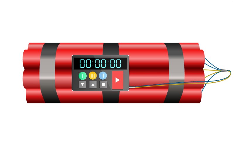Dynamite bombs set Royalty Free Vector Image - VectorStock