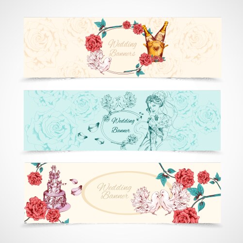 Bride wedding dress set Royalty Free Vector Image