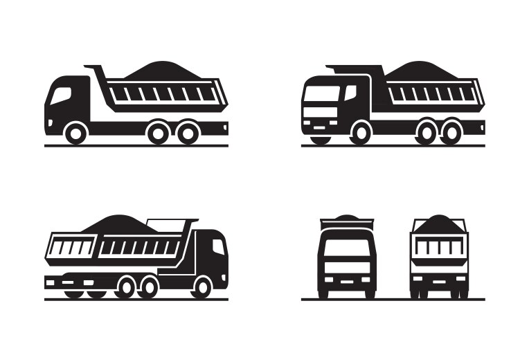 Dump Trailer Vector Images (over 1,600)