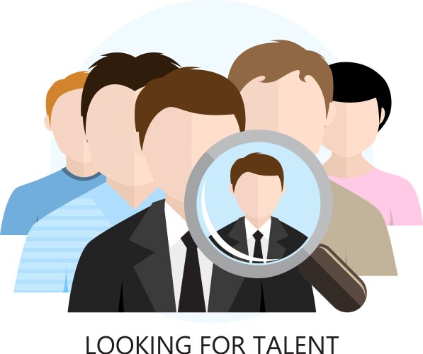 Talent solid icon set Royalty Free Vector Image